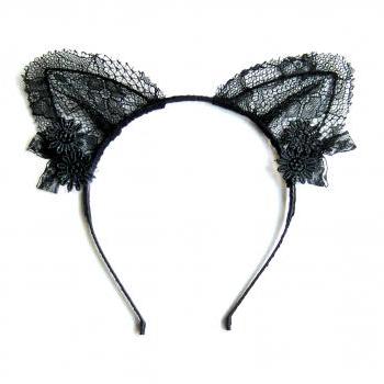 Lace Cat Ears Headband. on Luulla